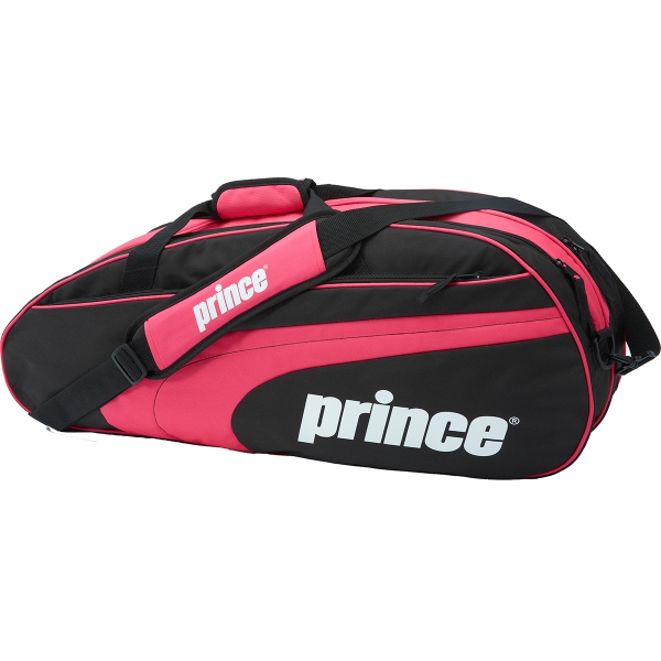 Prince Club 6 Pack Tennis Bag (Black/ Pink) from Do It Tennis