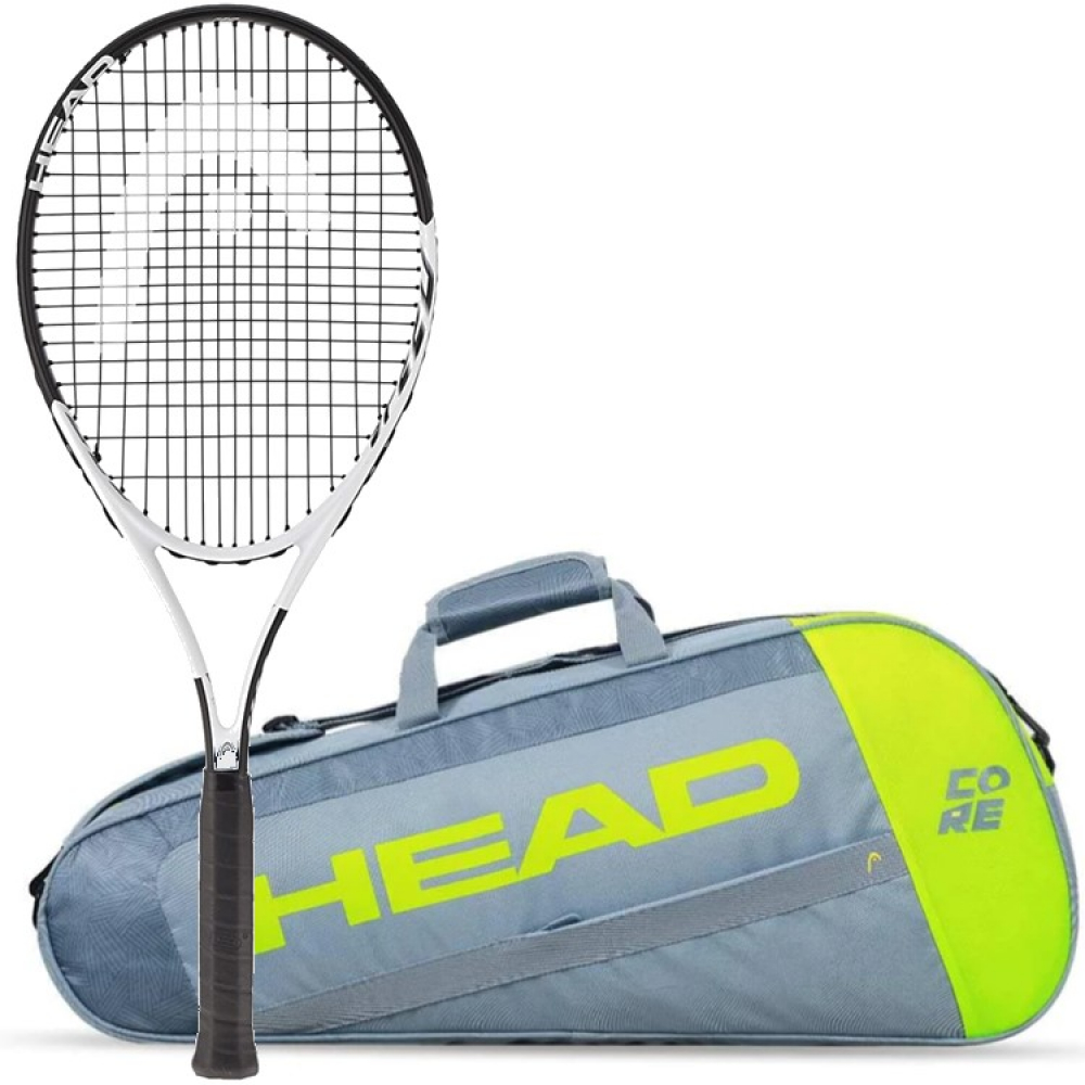 Head Geo Speed Prestrung Tennis Racquet Bundled w a Core 3R Pro Tennis ...