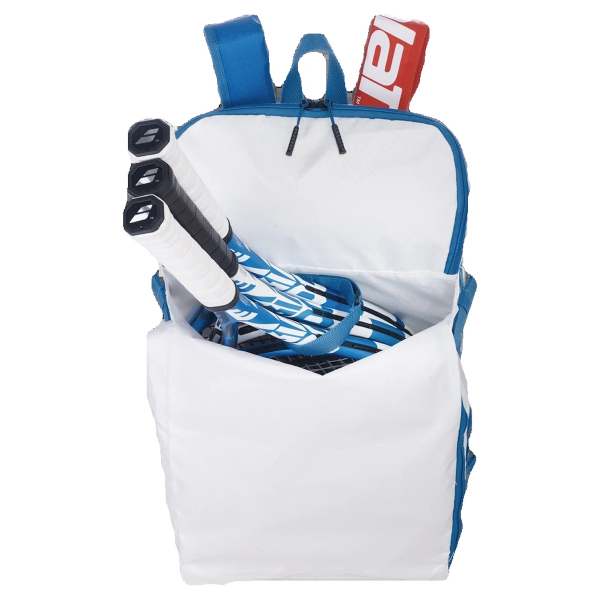 Babolat EVO 3 + 3 Tennis Backpack (White/Blue/Red)