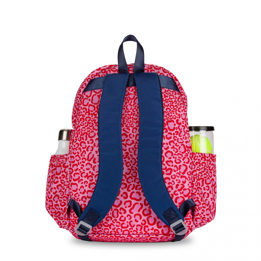 Ame & Lulu Big Love Kid's Tennis Backpack (Pink Leopard)