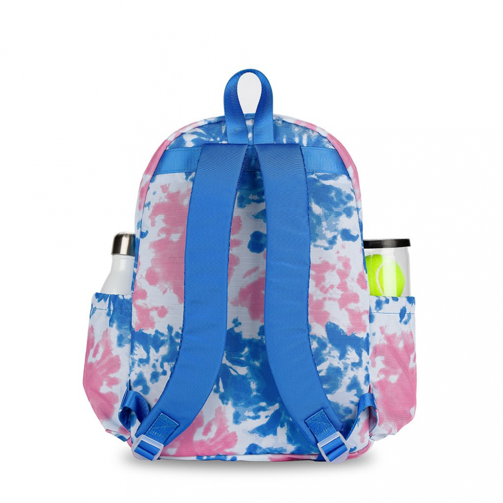 Ame & Lulu Big Love Kid's Tennis Backpack (Blue/Pink Tie Dye)