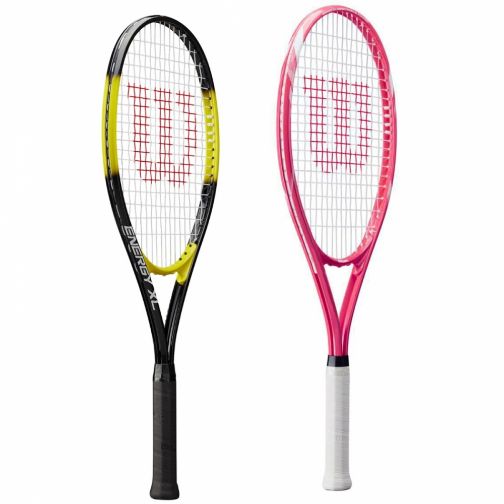 Wilson Energy XL + Serena Pro Lite Mixed Doubles Tennis Racquet Bundle ...