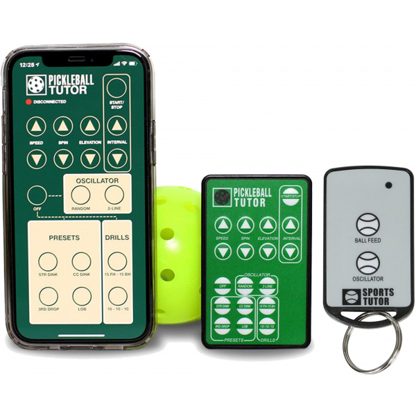 Sports Tutor Pickleball Tutor Plus Ultra Ball Machine (Topspin and ...