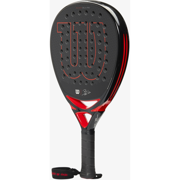 Wilson Bela Pro Padel Racket (Black/Red)