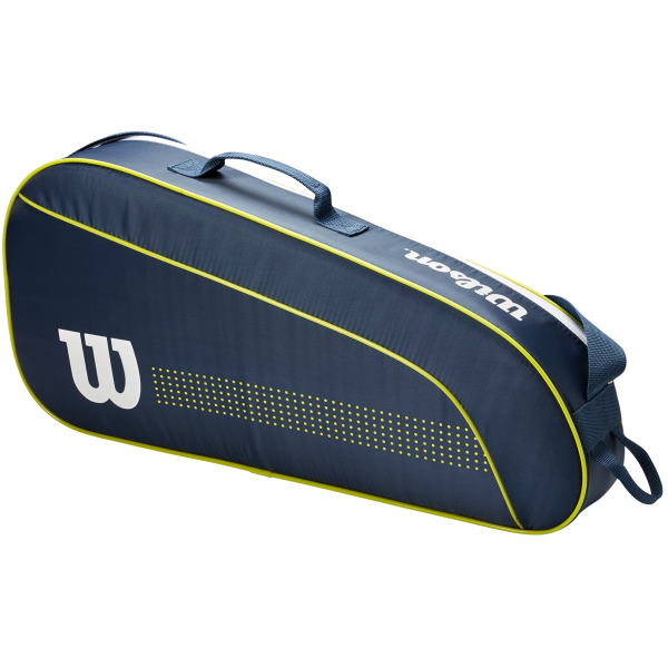 Wilson Junior 3 Pack Tennis Bag (Navy/White/Lime Green)