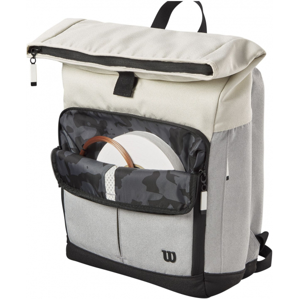 Wilson Women's Lifestyle Foldover Tennis Backpack (Grey/Blue)