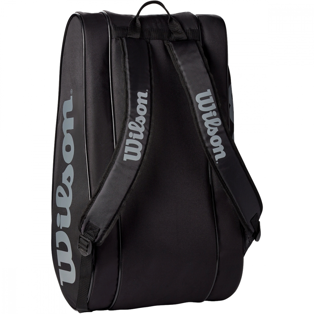 Wilson Rak Pak Padel 6-Racket Bag (Black/Charcoal)