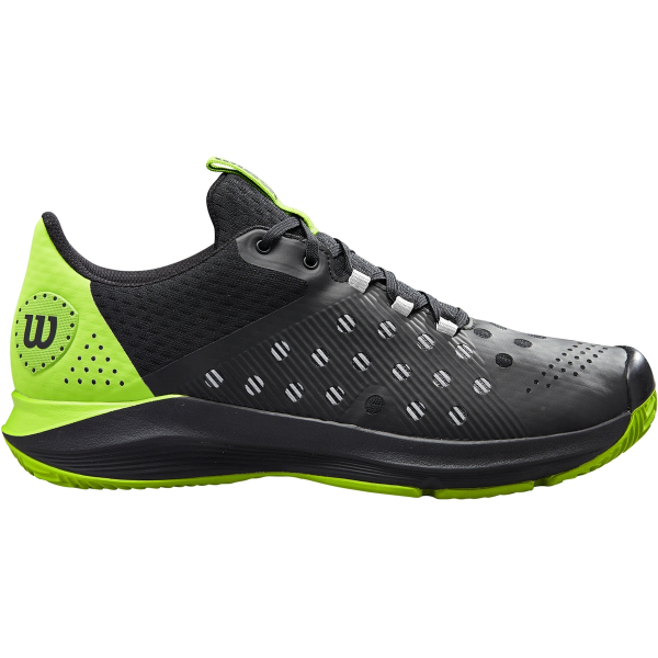 Wilson Men's Hurakn Padel Shoes (Black/Jasmine Green/Quiet Shade)