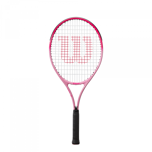 Wilson Burn Pink Girls' Tennis Racquet bundled a Can of Pink Tennis Balls