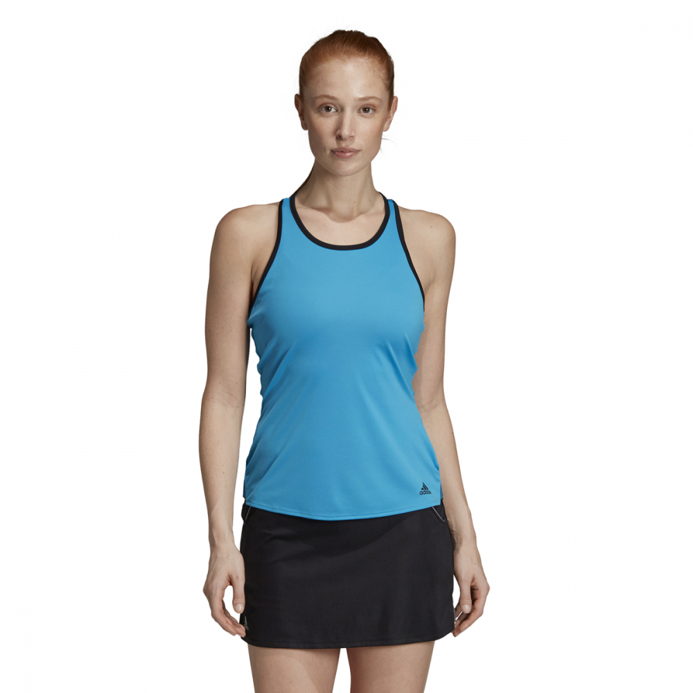 Adidas Women's Club Tennis Tank Top (Shock Cyan)