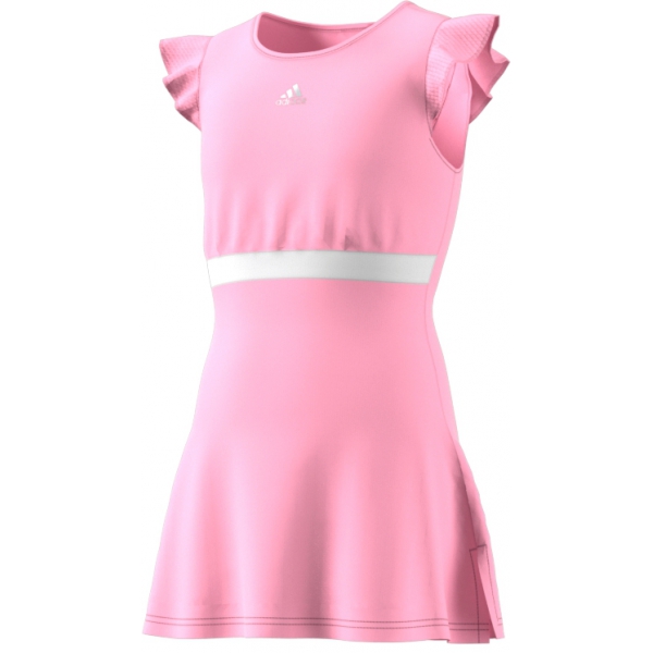 Adidas Girls' Ribbon Tennis Dress (True Pink)