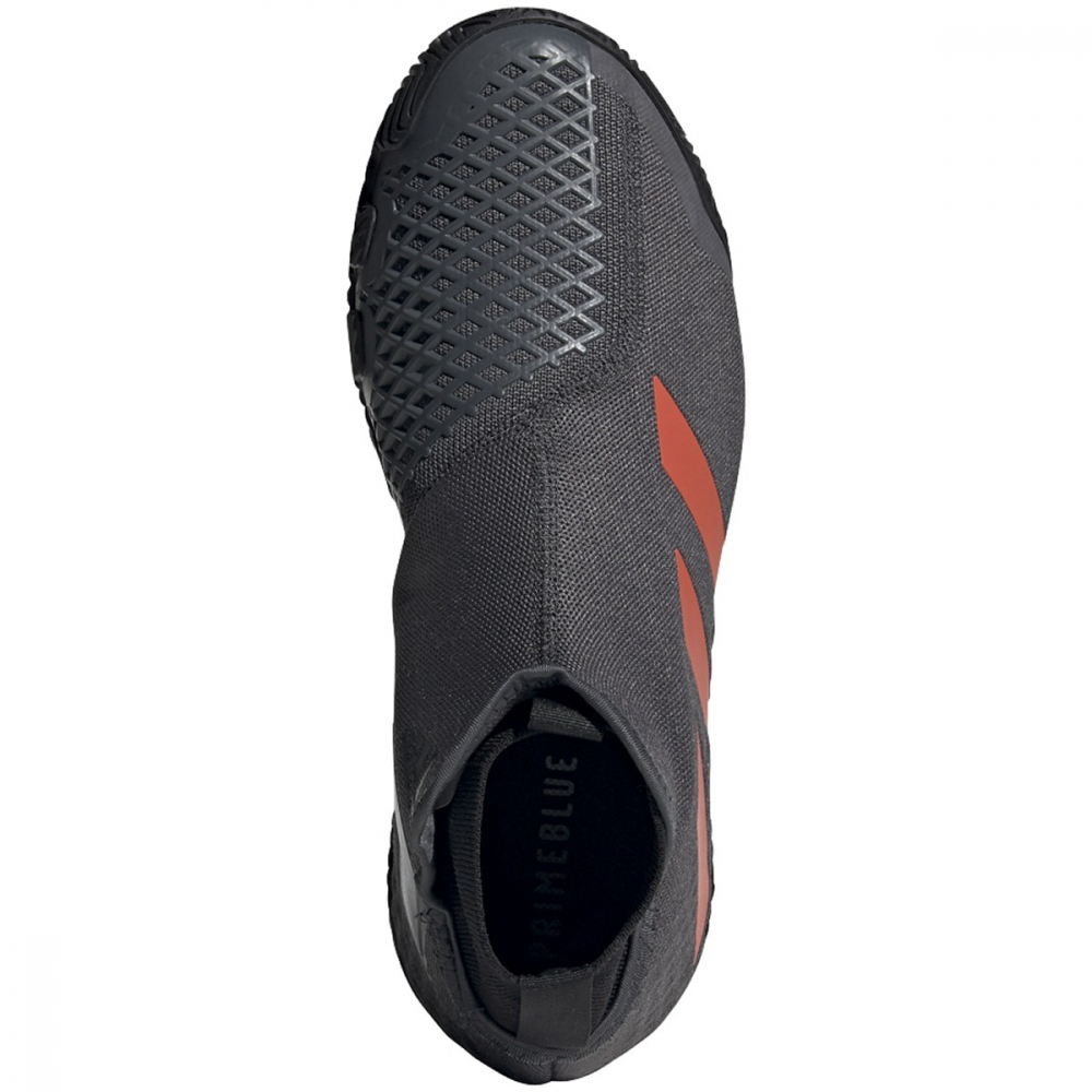Adidas Men's Stycon Laceless Clay Tennis Shoes (Core Black/Night ...