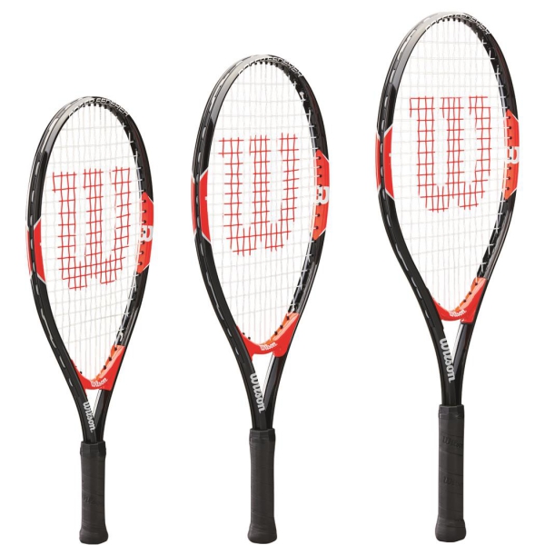 Wilson Roger Federer Junior Tennis Racquet, bundled with a Grey Junior ...