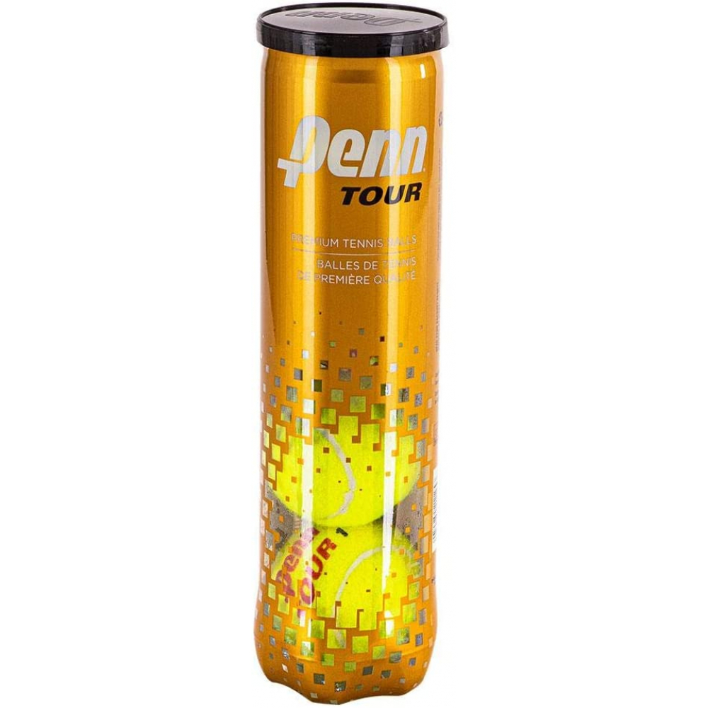 Penn Tour Regular-Duty Felt Tennis Balls (4-Ball Can)