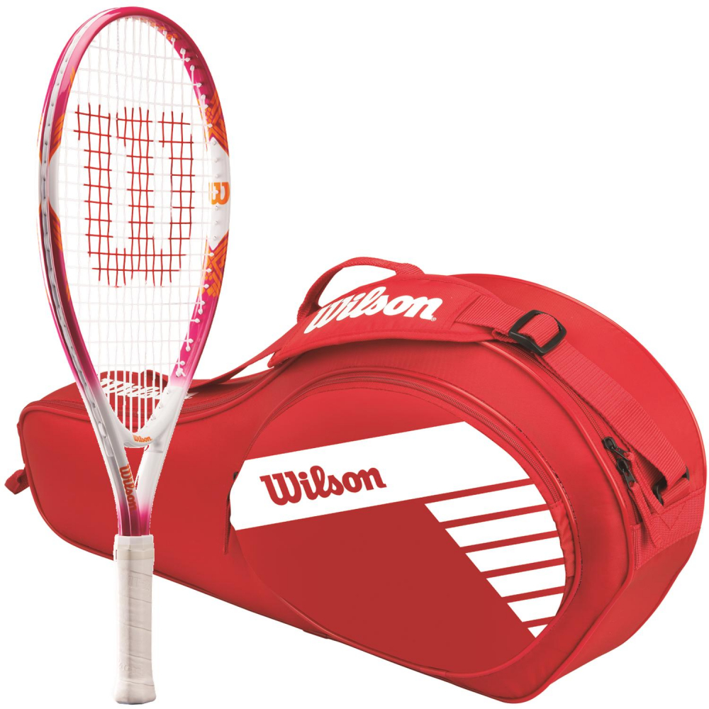 Wilson Serena Williams Junior Racquet, Red Match 3-Pack