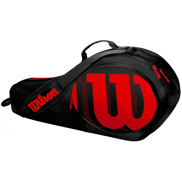 Wilson Junior 3 Pack Tennis Bag (Black Red)