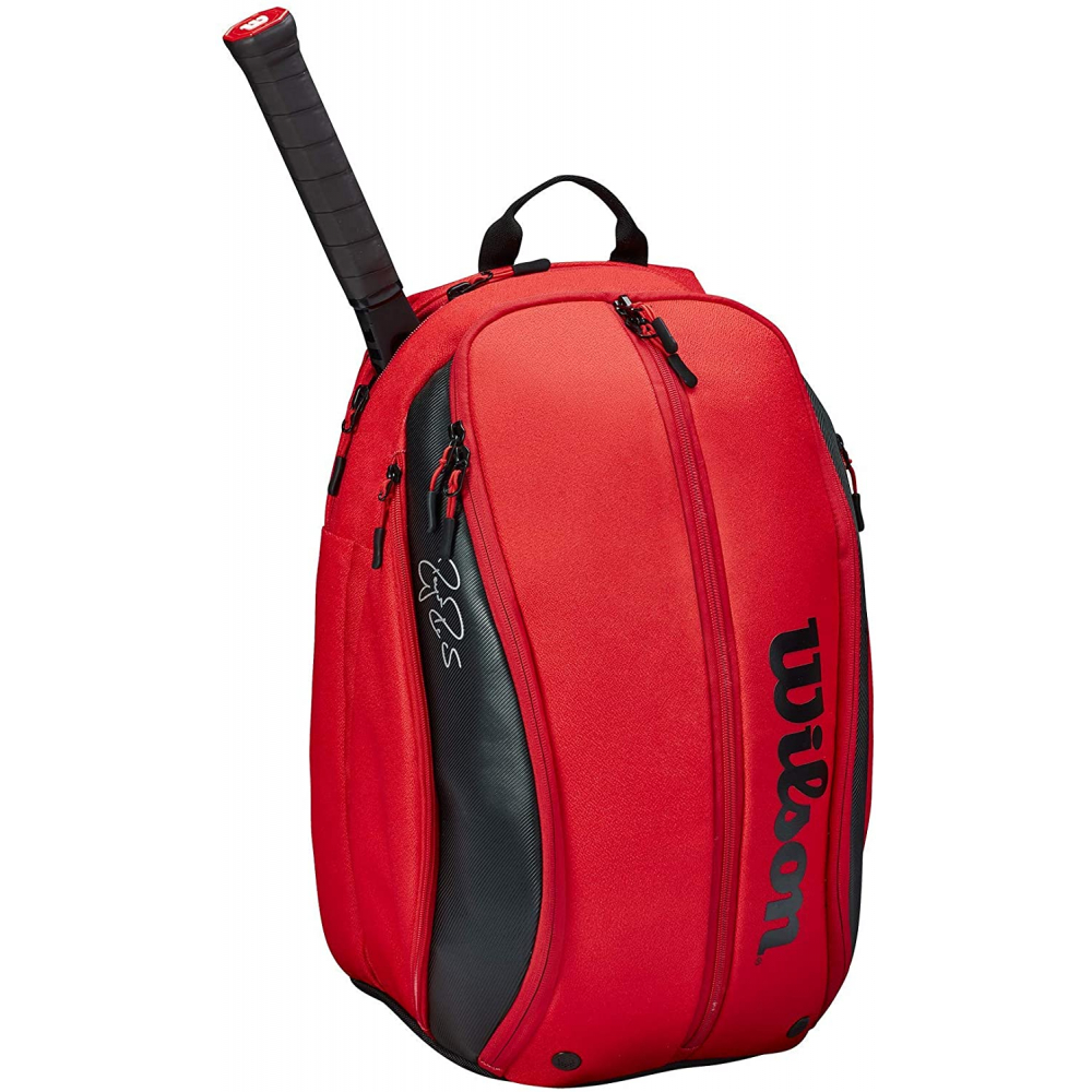 Wilson RF (Federer) DNA Tennis Backpack (Red/Black)