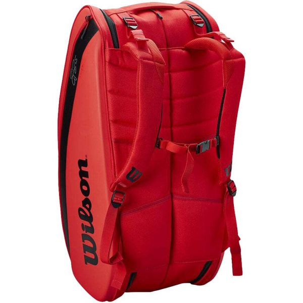 Wilson RF (Federer) DNA 12 Pack Tennis Bag (Infrared)
