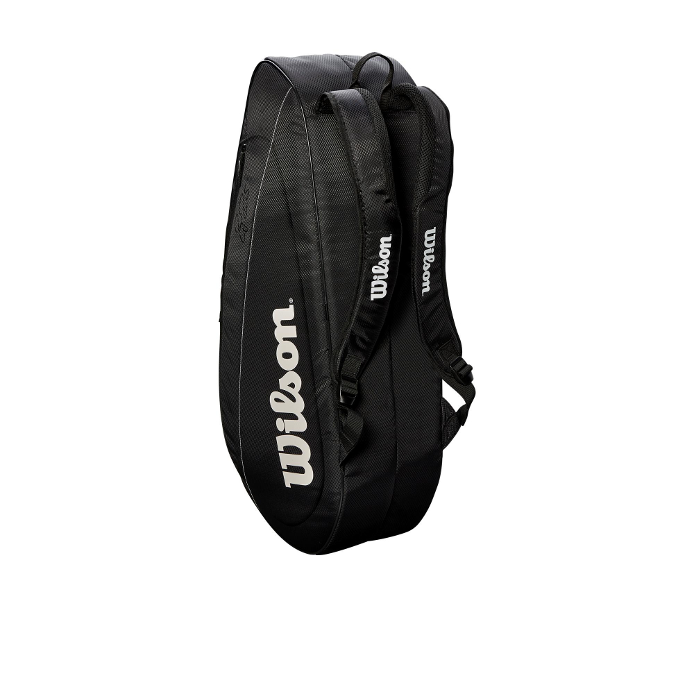 Wilson Federer Team 6 Pack Tennis Bag (Black/White)