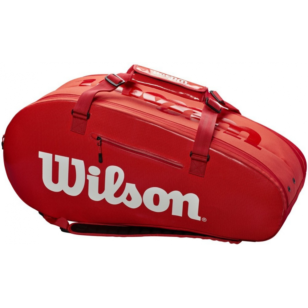 Wilson Super Tour Large 2 Compartment Tennis Bag (Red)