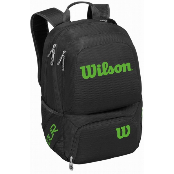 Wilson Tour V Tennis Backpack (Black/Lime)
