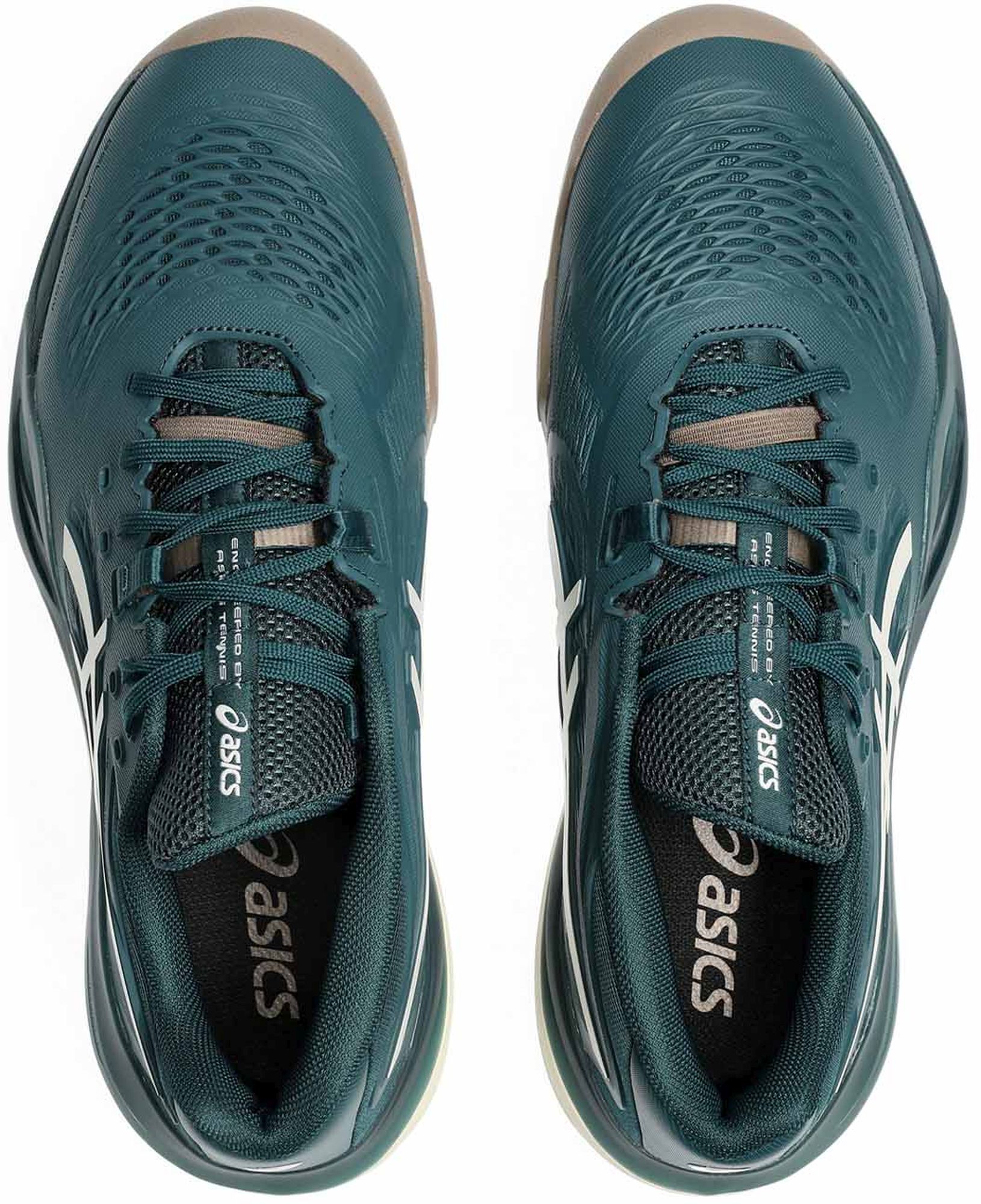 Asics Men's Gel-Resolution X Wide Tennis Shoes (Saxon Green/Birch)