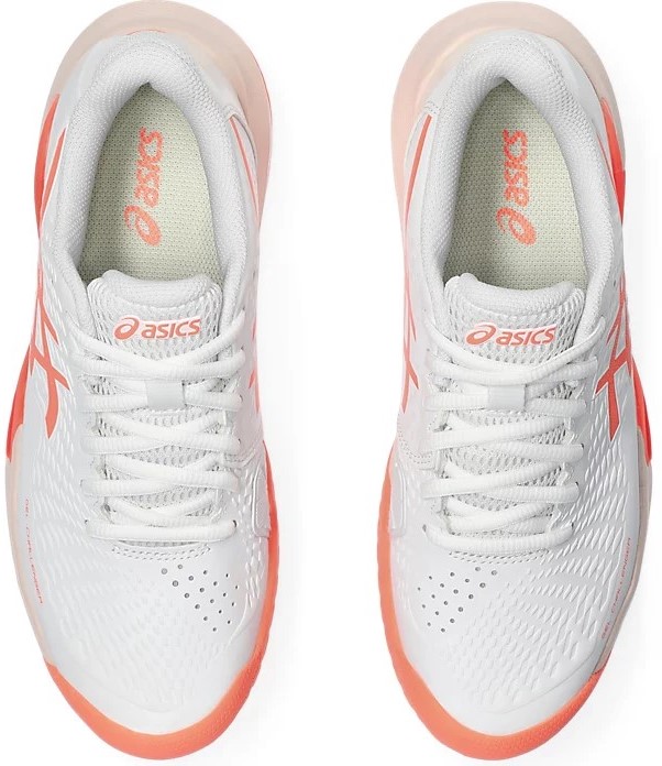 Asics Women's Gel-Challenger 14 Tennis Shoes (White/Sun Coral)