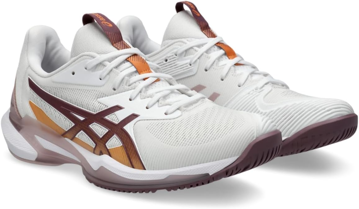 Asics Women's Solution Speed FF 3 Tennis Shoes (White/Dusty Mauve)