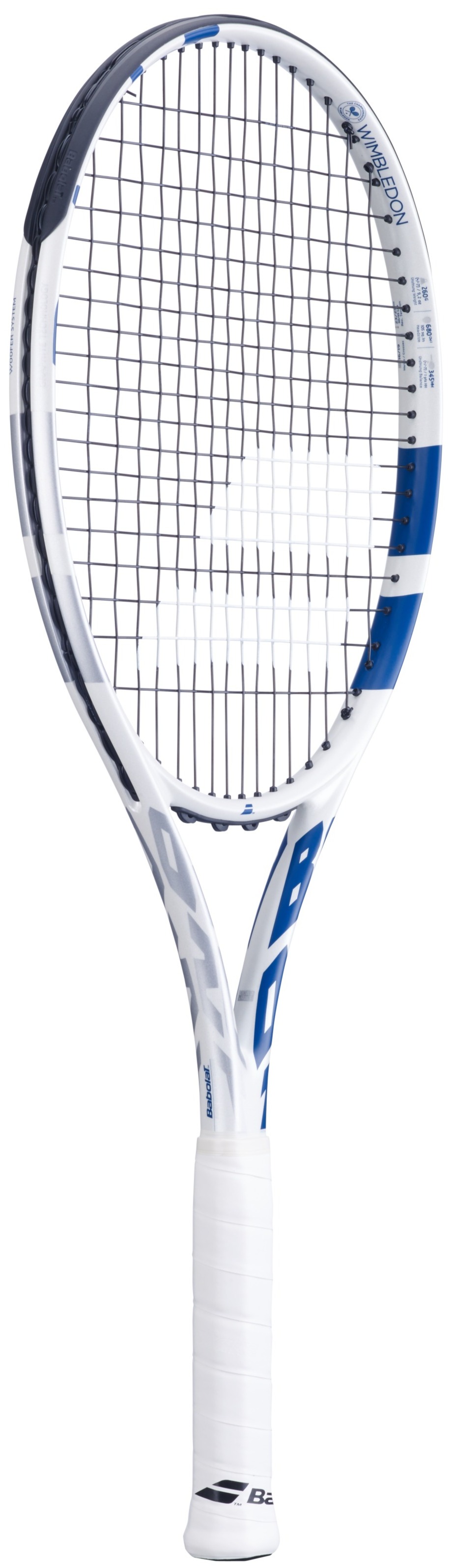 Babolat Boost Drive Wimbledon Strung Tennis Racquet (White/Blue)