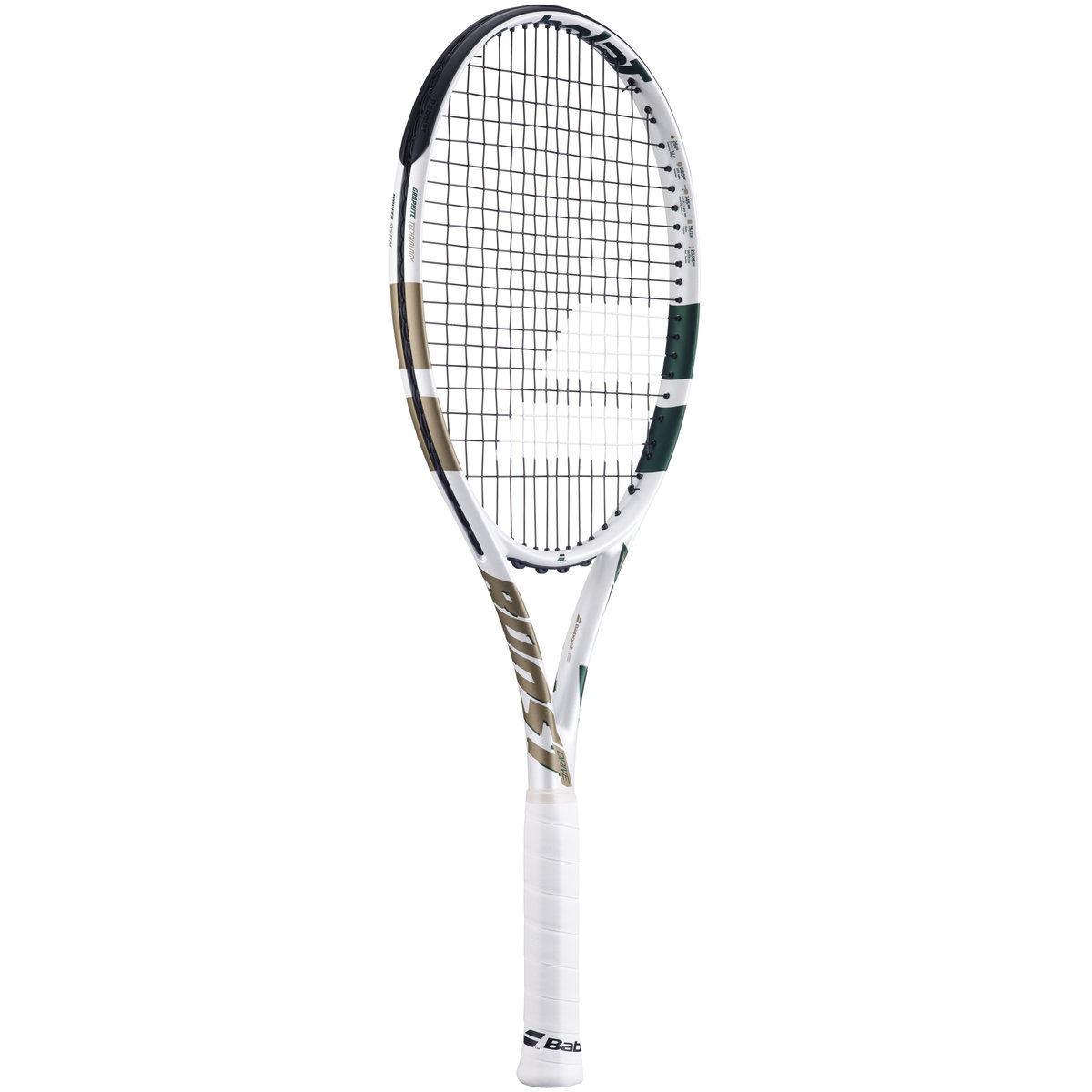 Babolat Boost Drive Wimbledon Strung Tennis Racquet (White/Champagne Green)