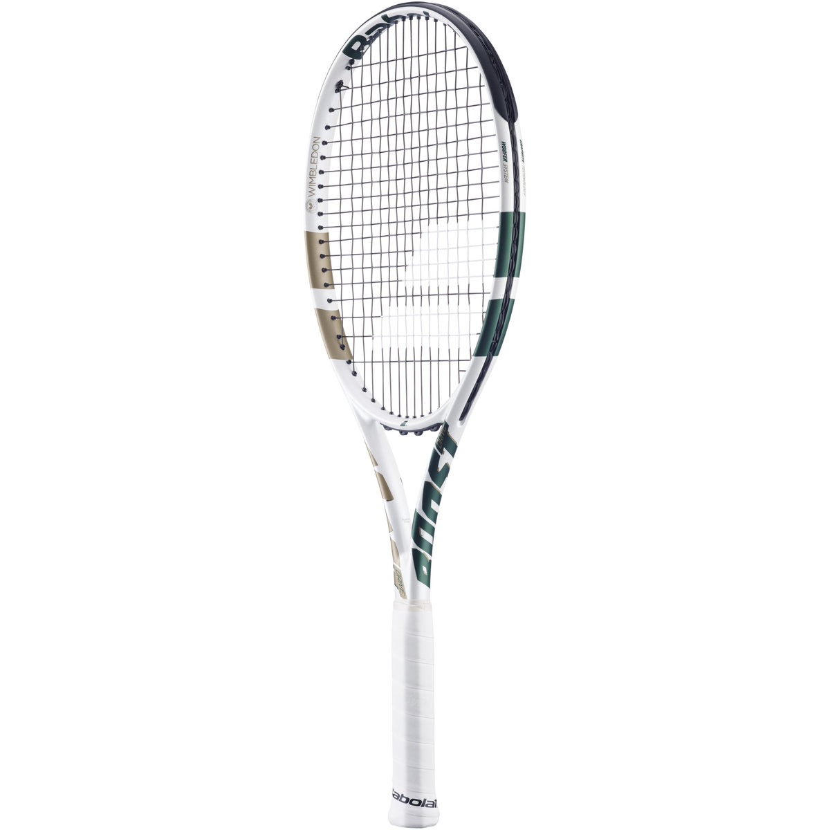 Babolat Boost Drive Wimbledon Strung Tennis Racquet (White/Champagne Green)