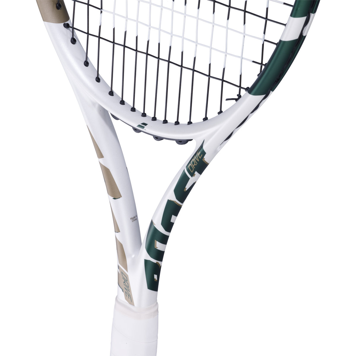 Babolat Boost Drive Wimbledon Strung Tennis Racquet (White/Champagne Green)