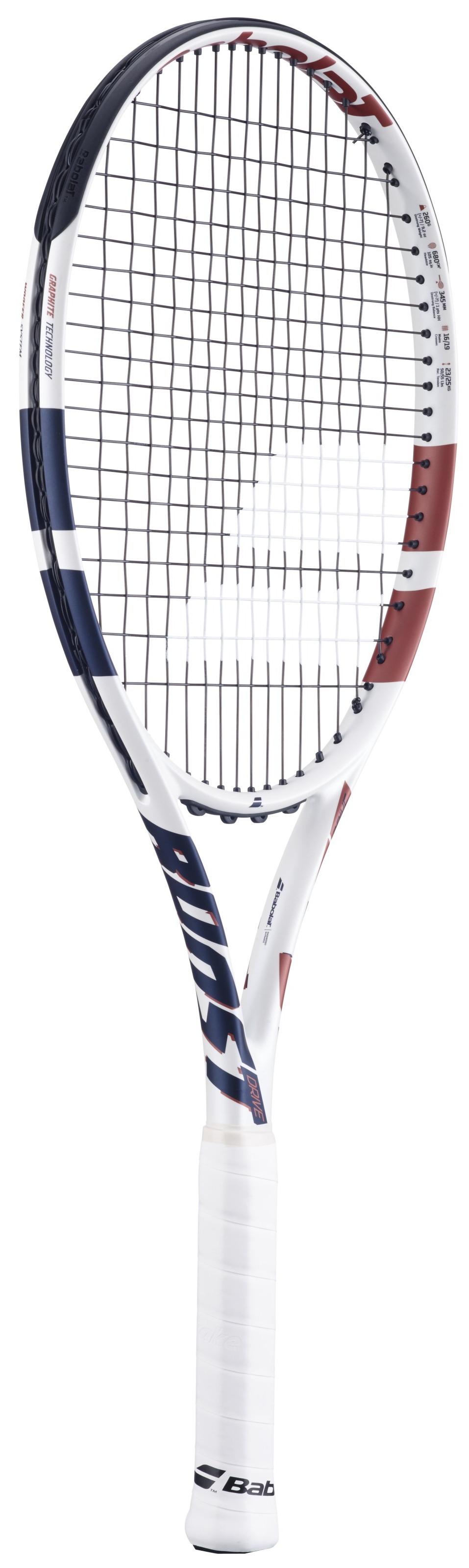 Babolat Boost Drive Strung Tennis Racquet (White)