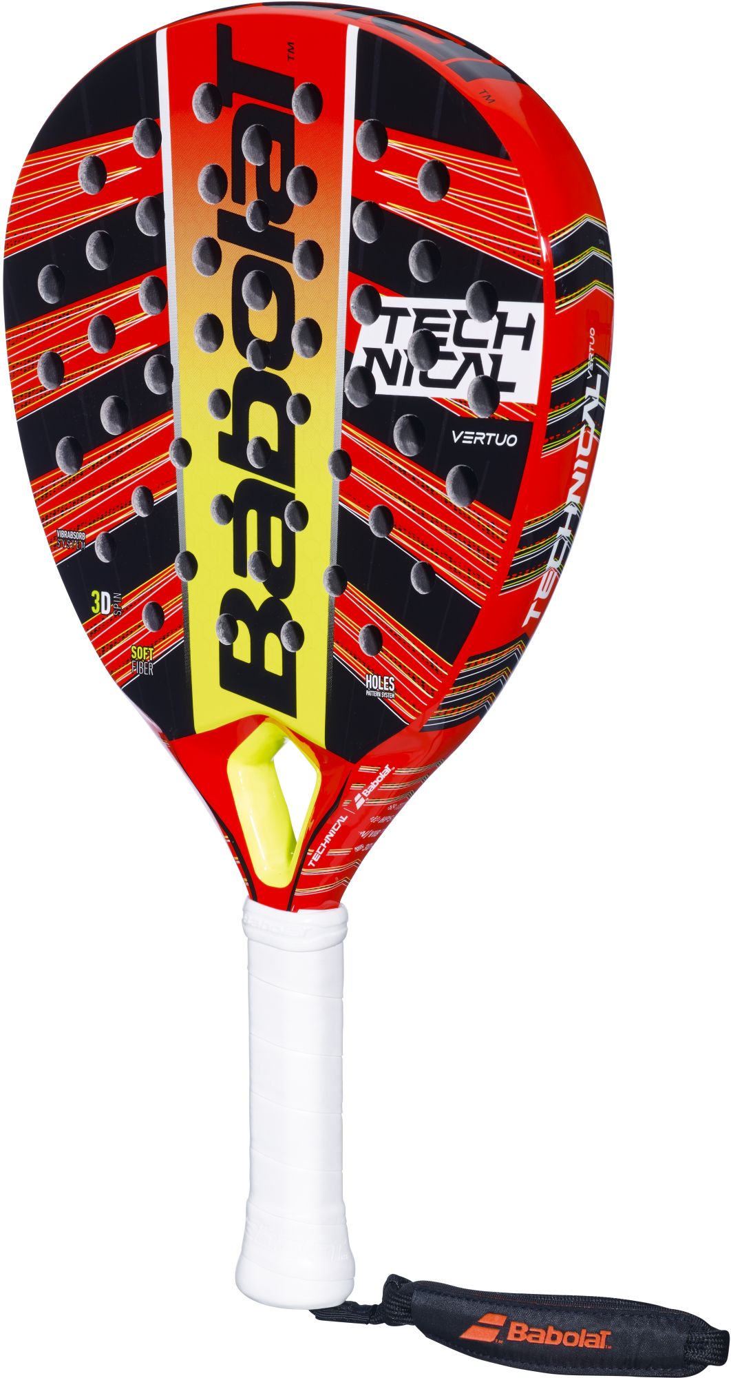 Babolat Technical Vertuo Padel Racket (Red/Black/Yellow)