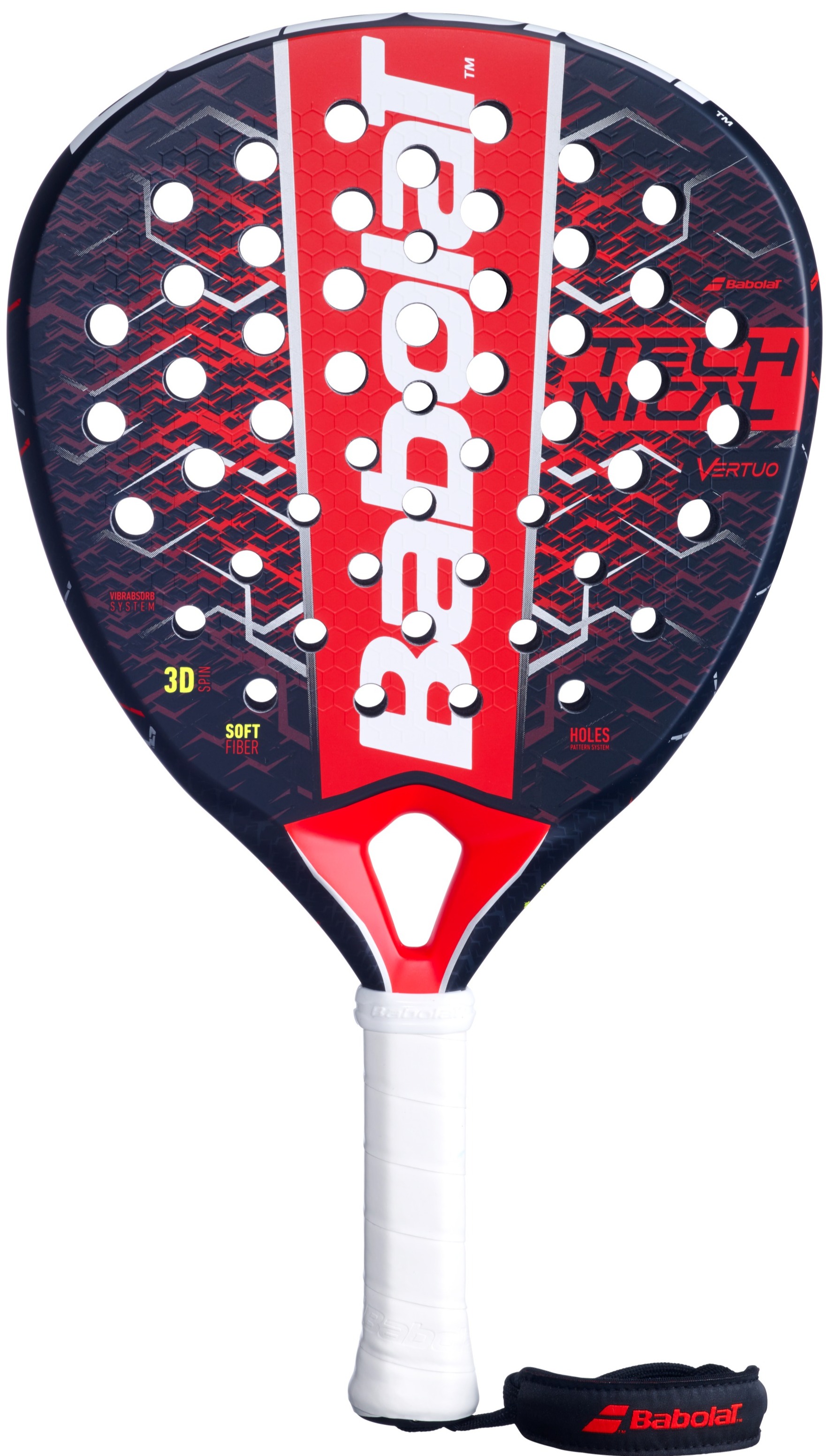 Babolat Technical Vertuo 2.5 Padel Racket (Black/Red)