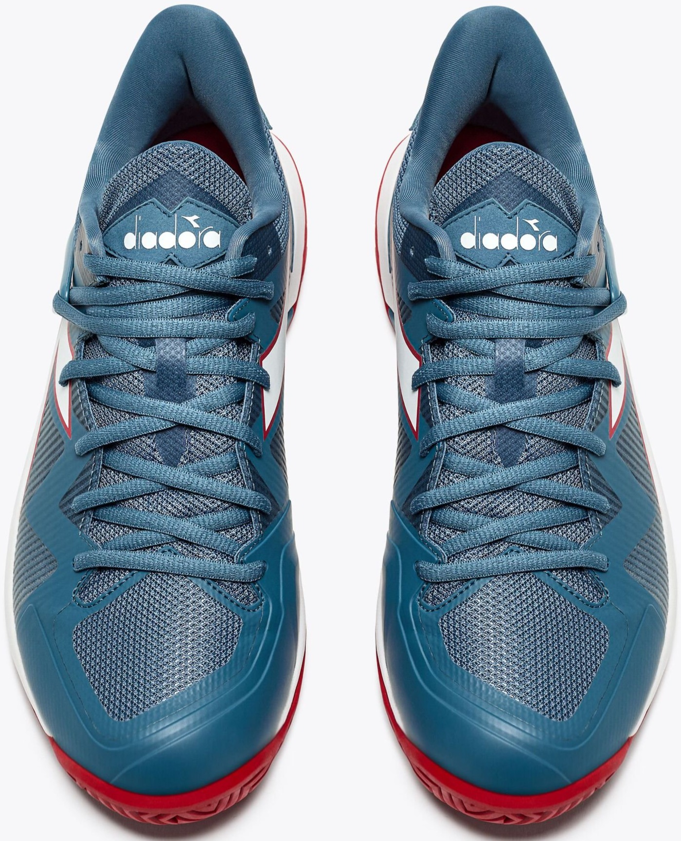 Diadora Men's B.Icon 2 All Ground Tennis Shoe (Oceanview/White/Salsa)