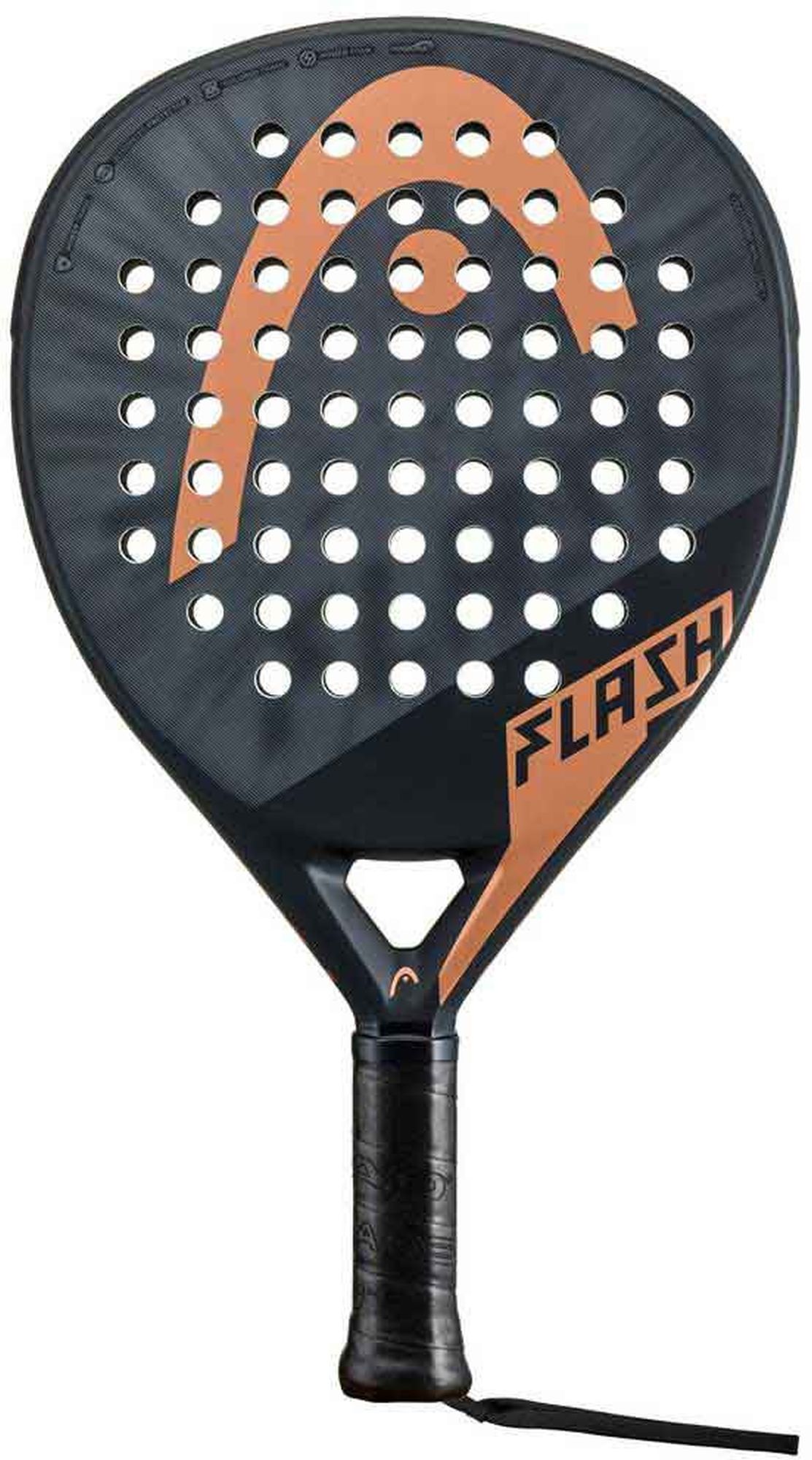 Head Flash Padel Racket (Coal/Grey)