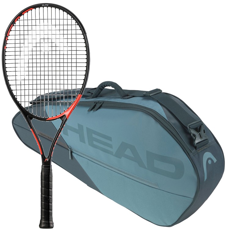 Head Ti. Radical Elite Tennis Racquet Bundled w a Tour 3R Tennis Bag