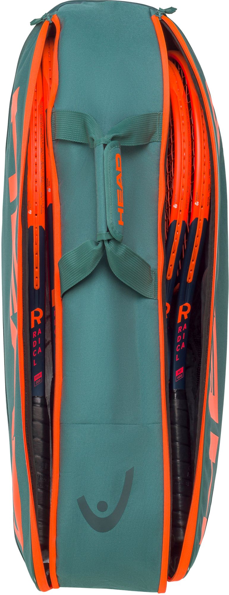 Head Radical Pro 6R Tennis Bag (Dark Cyan/Fluorescent Orange)