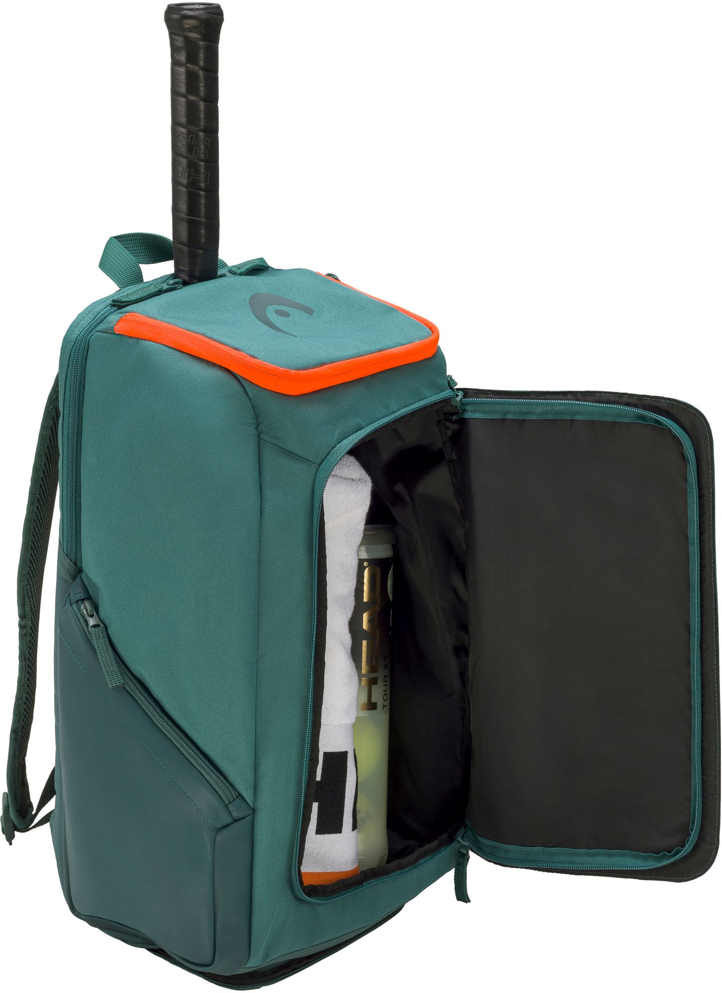 Head Radical Pro Tennis Backpack (Dark Cyan/Fluorescent Orange)