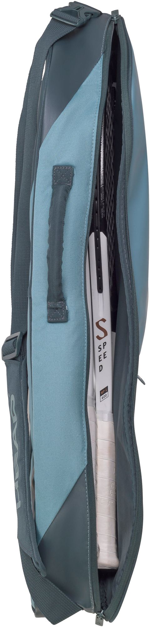 Head Speed Junior Tennis Racquet Bundled w a Tour 3R Tennis Bag (Cyan Blue)