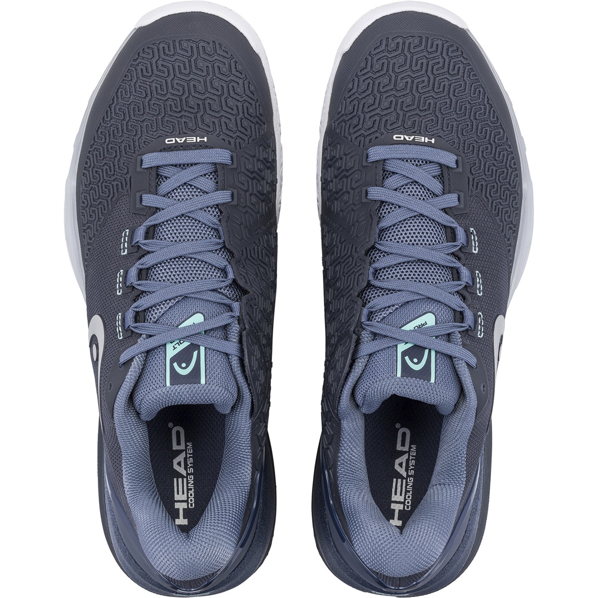 Head Men's Revolt Pro 5 Clay Tennis Shoes (Blueberry/Teal)