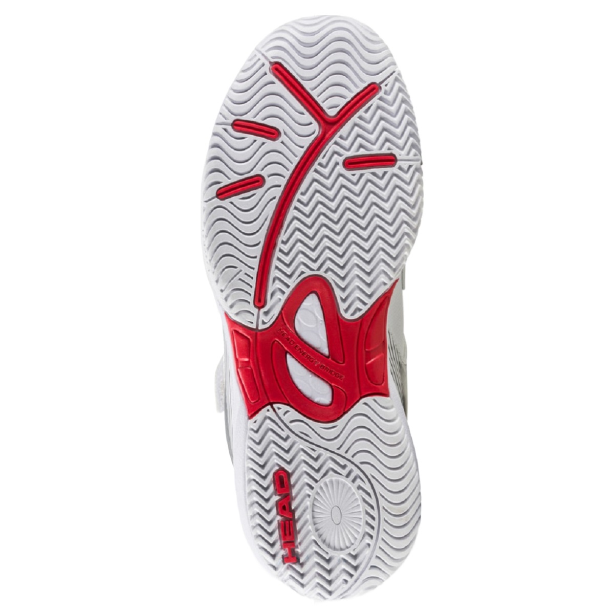 Head Kid's Sprint 3.0 Velcro Padel Shoes (White/Red)