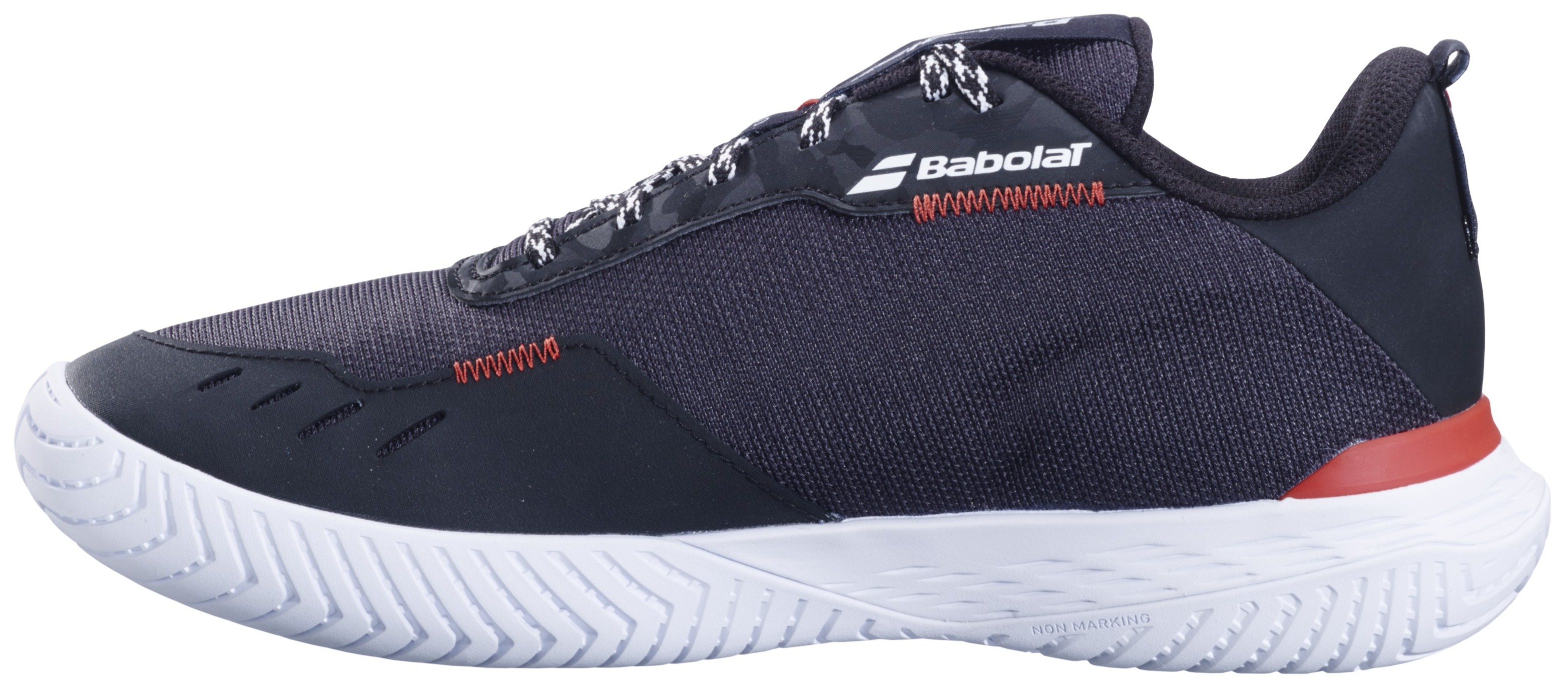 Babolat Men's SFX Evo All Court Tennis Shoes (Black/Fiesta Red)