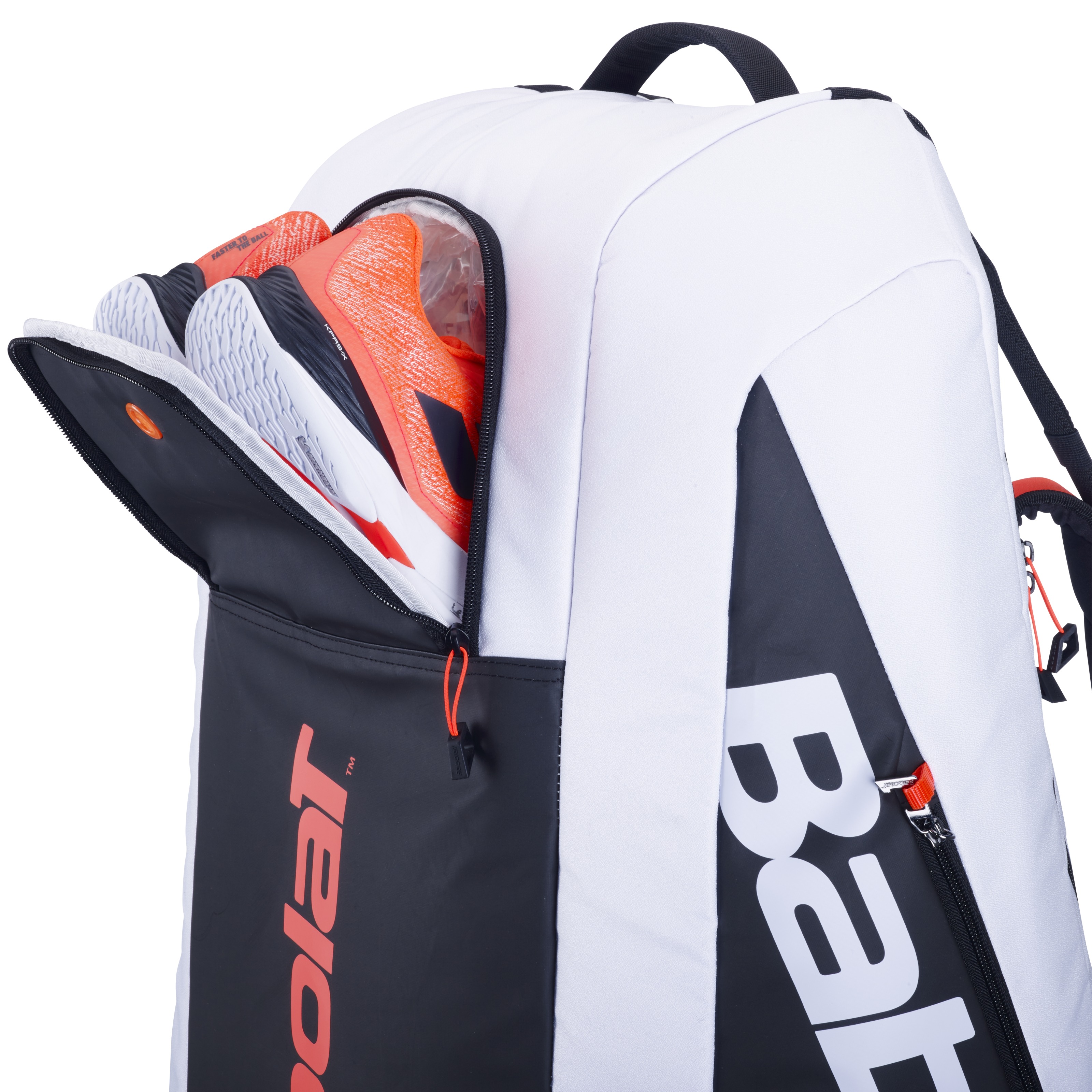 Babolat Pure Strike 4th Gen Racquet Holder x12 Tennis Bag (White/Red)