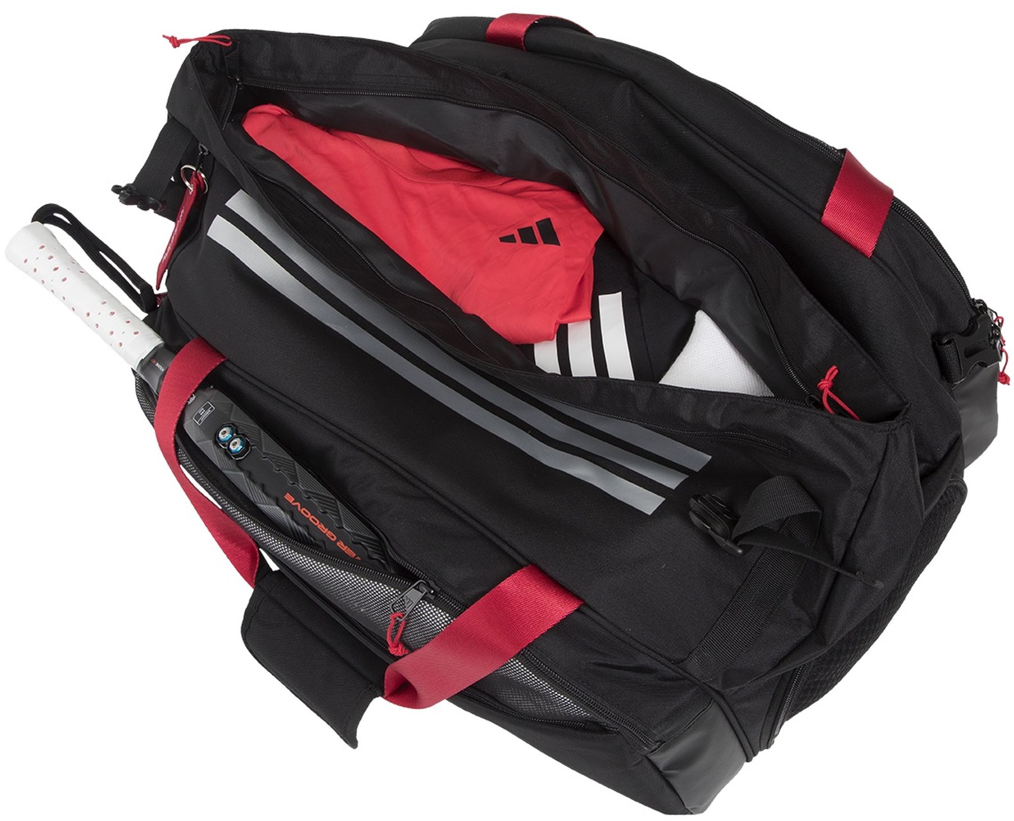 Adidas Multigame 3.4 Pickleball and Padel Racket Bag (Black/Red)