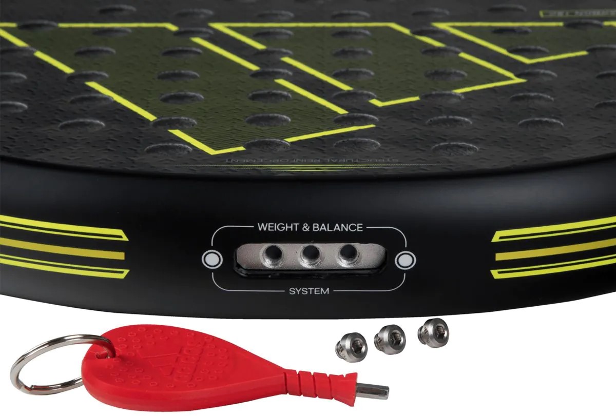 Adidas Adipower Mulitweight 3.3 Padel Racket (Black/Yellow)