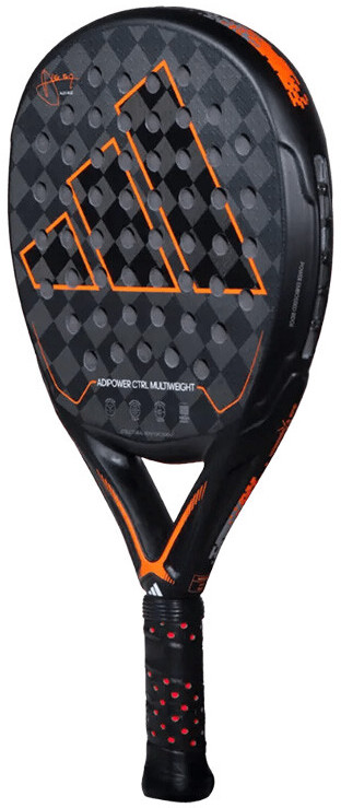 Adidas Adipower Multiweight CTRL 3.3 Padel Racket (Black/Orange)