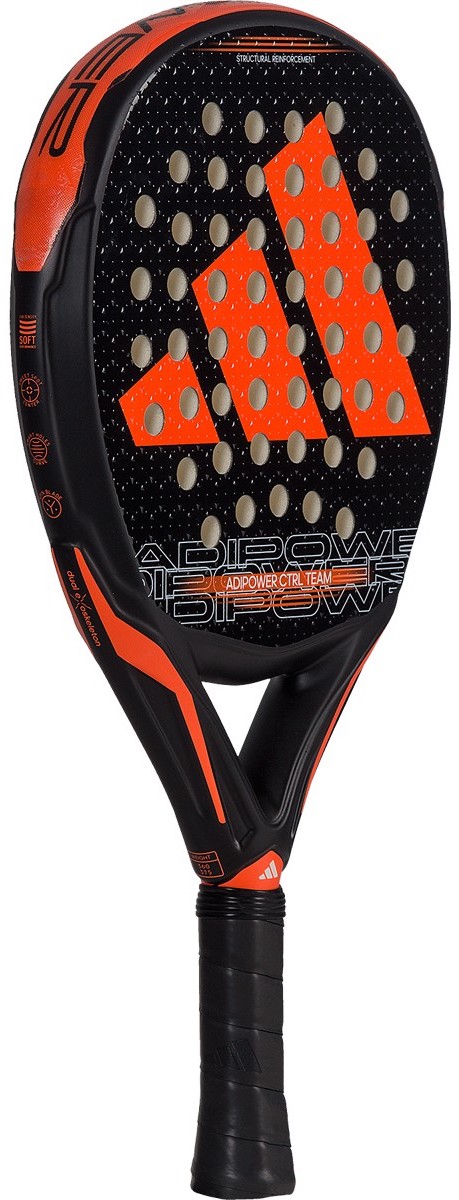 Adidas Adipower CTRL Team 3.3 Padel Racket (Black/Orange)