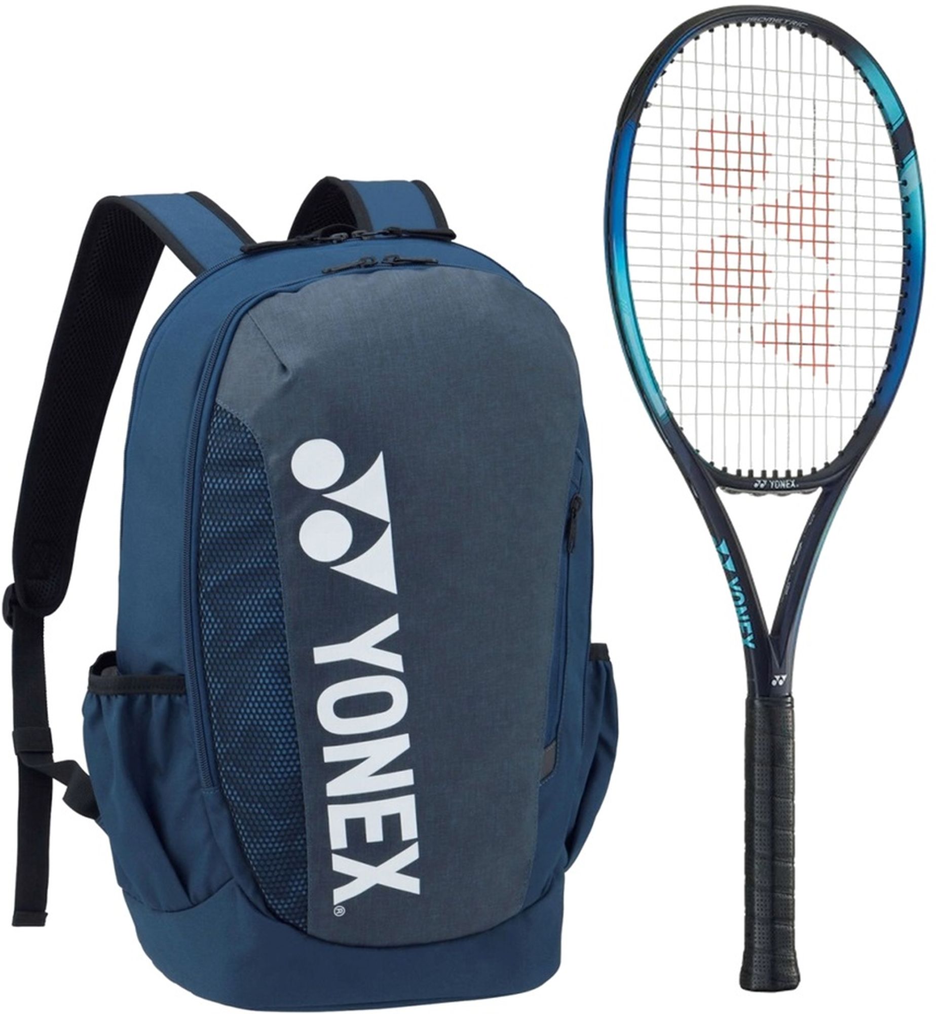 Yonex EZone 98 Tour 7th Gen + Backpack (Deep Blue)
